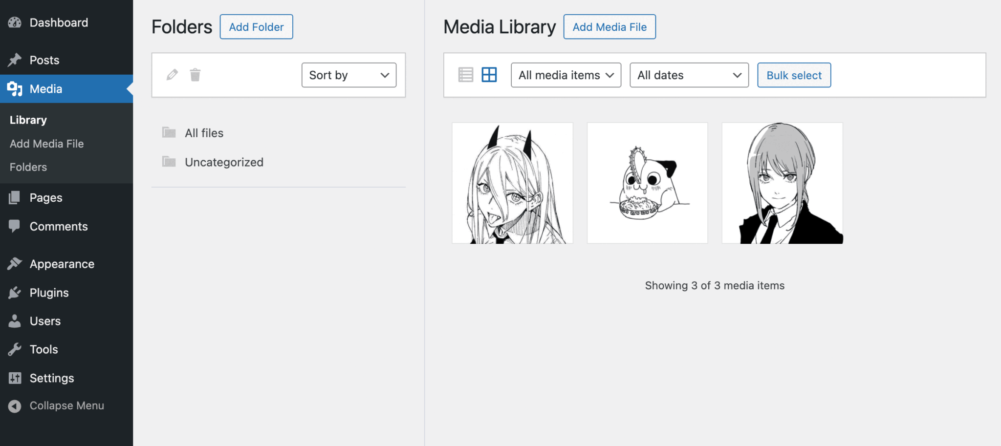 How to Create Folders in WordPress Media Library